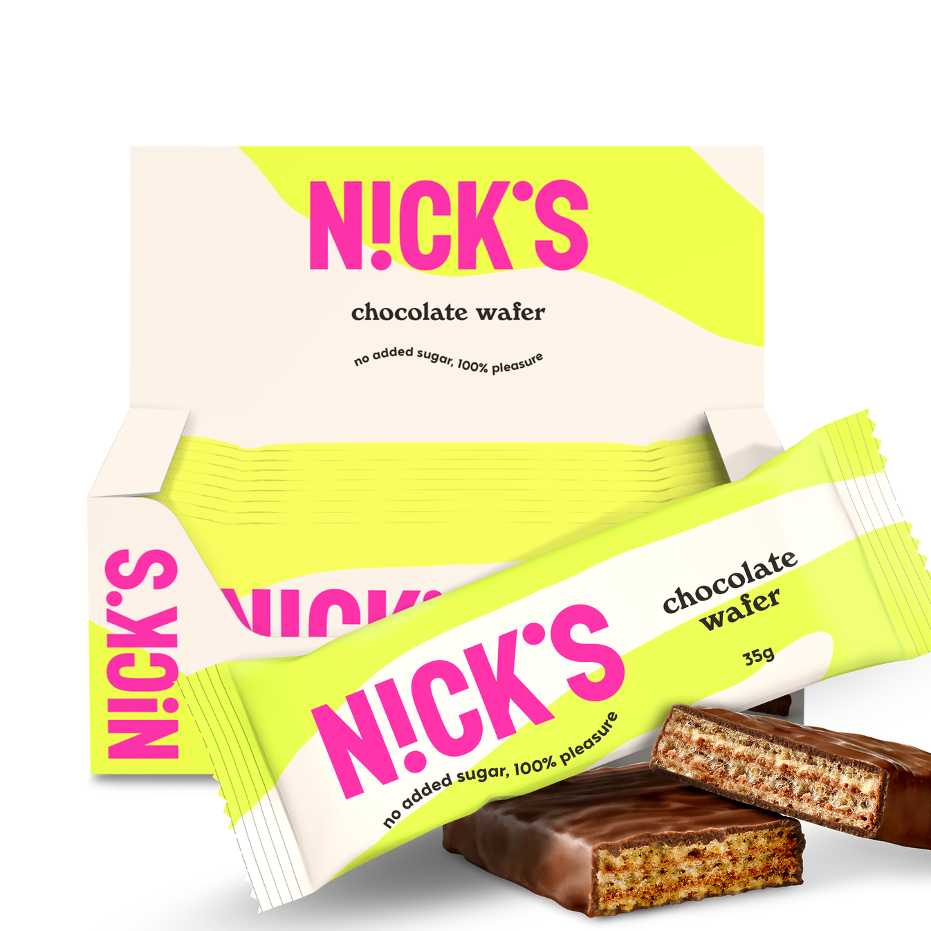 Chocolate Wafer | Wafer bar without added sugar – N!CK'S UK