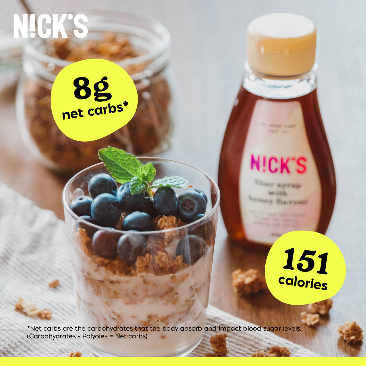 Fiber Syrup Maple Flavor | No added sugar – N!CK'S UK