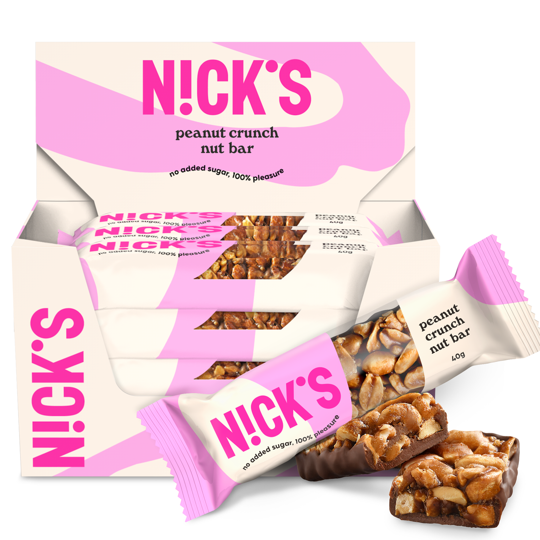 Nut Bar Peanut Crunch | No added sugar – N!CK'S UK