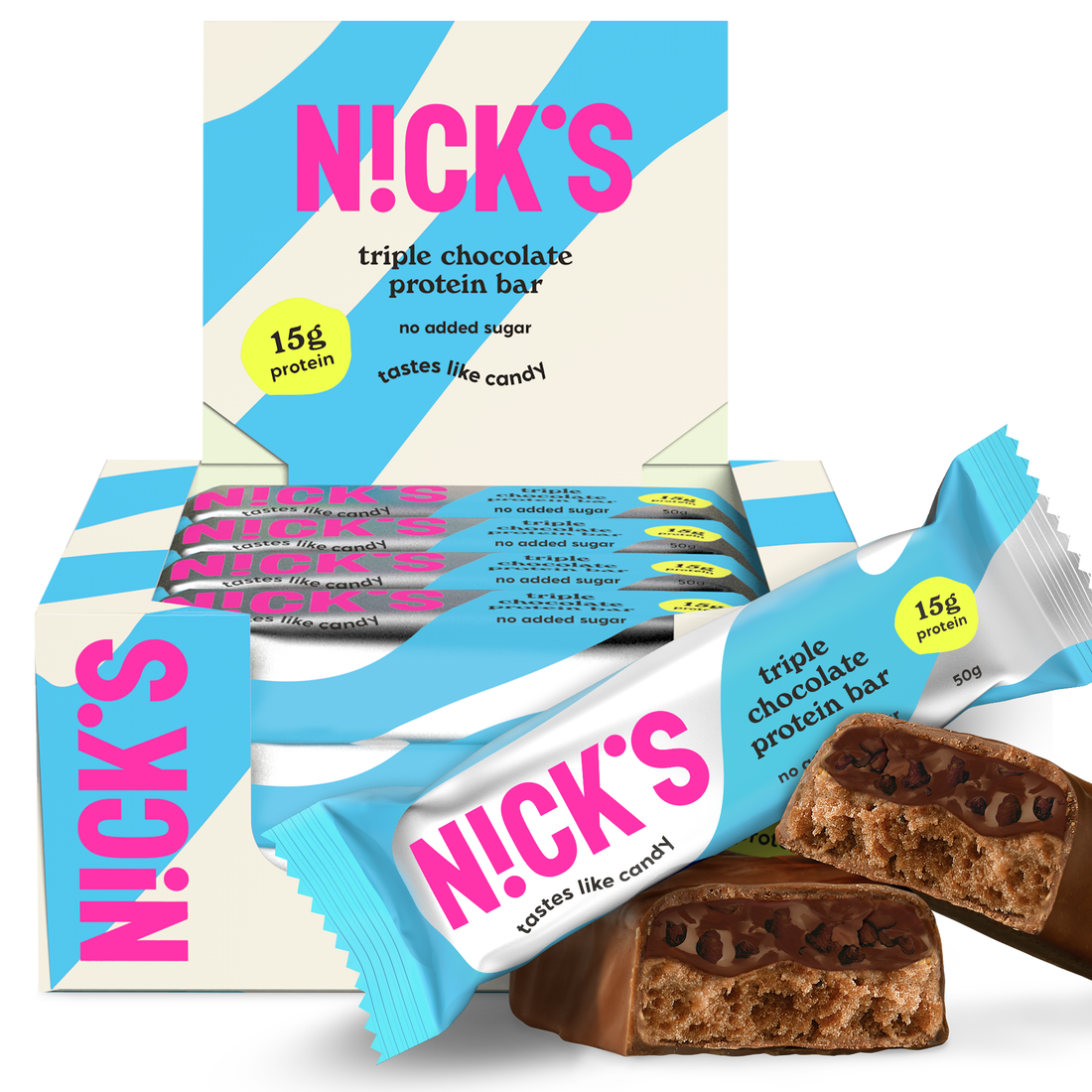 Protein Bar Triple Chocolate | Protein Bar – N!CK'S UK